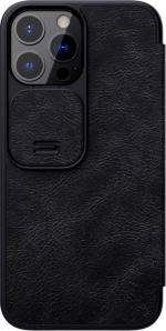 Buy HIGAR Apple iPhone 13 Pro Max Black Leather and Polycarbonate Anti ...