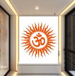 Buy Divinedesigns Multicolor Vinyl Om Wall Sticker Online at Best ...