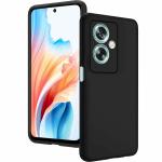 Buy Lustree Oppo A59 5G Black Silicone Scratch Resistance Mobile Back ...