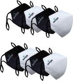 Buy Heenrgy Biotech Black, White Cotton Reusable Washable 3 Layer Cloth ...