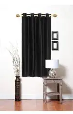 Buy WOAH Modern Solid Long Crush urtain Window Curtain Polyester Weaved ...
