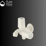 Buy PureFlow 24105-IV 2 in 1 Bib Cock Taps - Versatile Faucet for ...