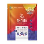 Buy NRoute Daily Whey Protein Single Serving Sachet - Double Chocolate 33g,BCAA, L-Glutamine ...
