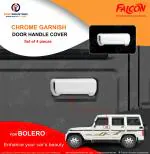 Buy FALCON CAR DOOR HANDLE COVER CHROME FOR BOLERO 2020 ONWARDS Online ...