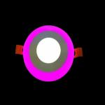 Buy OTS LIGHTS 9 Watt 6+3 Round Double Colour LED Conceal Panel Side 3D ...