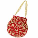 Buy Vintage Gulley Red Women's Ethnic and Traditional Hand-Held Potli (B09BL79ZCV) Online at ...