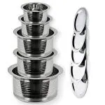 Buy Stainless Steel tope Set with lid Container Set//tapeli/patila/Pot ...