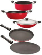 Buy Nirlon 5 pcs of Non-stick Aluminium Kitchen Cookware Set Online at ...