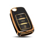 Buy TPU Key Cover Compatible with VW & SKODA Ameo Jetta Octavia Rapid ...