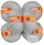 Buy Simi Enterprise Steel Grey Acrylic Wool, Baby Wool 4 Ply Wool Ball ...