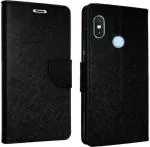 Buy AmericHome Mi Redmi Note 5 Pro Black Artificial Leather Grip Case ...