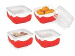 Buy Porpoise Airtight Storage Kitchen Jar/Container Alpha, 4 Piece Set ...