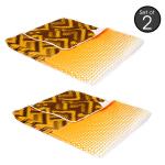 Buy Divine Casa Polyester 120 GSM Abstract Orange and Brown Single ...