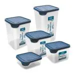 Buy Flair Storewell Square Containers Set of 5 Pcs (550 ML, 1150 ML ...
