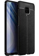 Buy MONKISH ALOIN Redmi Note 9 Pro Max Black Leather Autofocus Soft ...