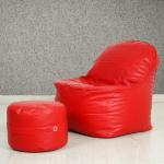 Buy Couchette Kocaman XXXL Chaise Lounge With Footrest Cover in Red ...