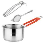 Buy IDEAL PRIME Heavy Duty Stainless Steel Saucepan 1 liter Induction ...