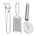 Buy DreamBasket Stainless Steel Cheese Grater & Pakkad & Pizza Cutter ...
