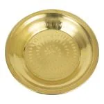 Buy Spillbox Traditional Handcrafted Brass Thali/Aarti Plate for Pooja ...