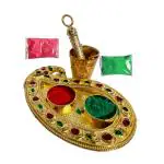 Buy Ecommall Laddu Gopal Pichkari Balti Combo Set Holi Item Tray ...