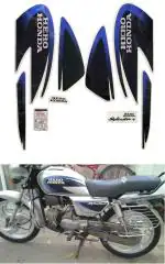 Buy OHITO Vinyl Stickers for Splendor Plus (Silver, Blue) pack of 10 ...