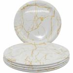 Buy ARIYA HOME 13 FULL PATTI Plate Golden Line D/C Elegant Large White ...
