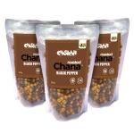 Buy Chaskaah Black Pepper Chana 600g (200gx3) by JK | Bhuna Chana | Roasted Masala Chickpeas ...
