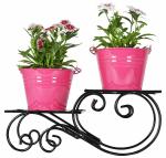 Buy OKASHA Beautiful 2 Step Iron Plant Stand/Plant Stand for Balcony ...