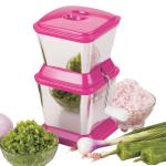 Buy Arni Pink Stainless Steel Vegetables and Dry Fruit Chopper with Stainless Steel Rotating ...