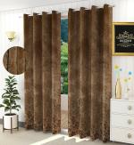 Buy Golden Legacy 213.36 cm (7 ft) Velvet Room Darkening Door Curtain ...