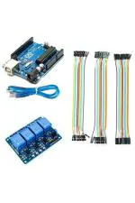 Buy Robotbanao Combo of 4 Channel Relay with 60 Pcs Jumper Wire and Arduino UNO R3 RB-1352 ...