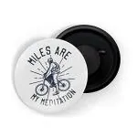 Buy Dhcrafts White Metal Miles Are My Meditation Bicycle Printed Fridge ...