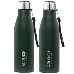 Buy AQUENCH COLA set of 2 Stainless Steel Colored Fridge Water Bottle ...