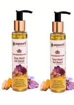 Buy Papaearth Haldi Kesar Rich Glow Gel Based Face Wash (Pack Of 2, 100Mlx2) Online at Best ...