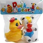 Buy Sanjary Multicolor Bubber Cute Duck And Bear Bath Tub Toys Bath Toy ...
