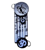 Buy Ngt Online 5 Pipe Silver Om Mini Wind Chimes Model BTS-6 Online at ...