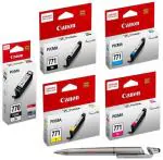 Buy CANON PGI 770 XL BK & CLI 771 B/C/Y/M Ink Cartridge (SET OF 5) with 3in1 Multi-Function ...