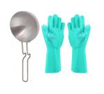 Buy First Front Aluminium Tadka Pan With Bartan Washing Rubber Silicon ...