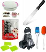 Buy NIJAMRUT SHREE SADGURU CREATION Plastic Cake Turntable, Nozzle Set, Spatula, Brush ...