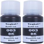 Buy ZOKIO Refill Ink 003 For Epson Printers Pack of 2 Black Ink Bottle ...