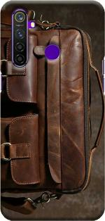 Buy CustomEra Realme 5 Pro Multicolour Leather Bag Design Polycarbonate ...