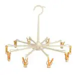 Buy Chinmay Kids Plastic Hanger with 10 Pegs - Baby Diaper Nappy ...