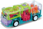 Buy Sanjary Multicolor Plastic Bus With Music And Lights - 3 Plus Years ...
