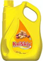 Buy Krishiv 100% Pure Groundnut Oil, Dewaxed Double Filtered Groundnut Oil Jar (5 L) Online at ...