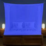 Buy COFS Mosquito Net || Blue Rectangular Fine Mesh Mosquito Net for ...