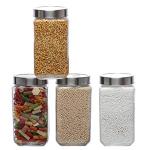 Buy Cutting EDGE Glass Jar 2000 ml Transparent Barni for Kitchen ...