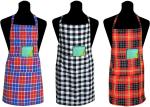 Buy Crazy weavesBlended Multicolor Pack of 3 Kitchen Aprons (XXL ...
