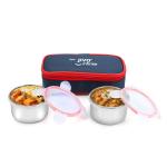 Buy Jivo Infinite Lifestyle Stainless Steel Lunch Box, Set of 2 ...