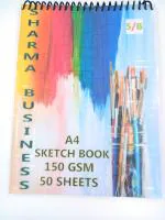 Buy KRASHTIC Spiral Bound A4 Sketch Book Set of 1 Drawing Book For Kids Aritist 100 Pages (150 ...
