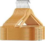 Buy ADA Handicraft Beige Wood Clothes Hangers Online at Best Prices in ...